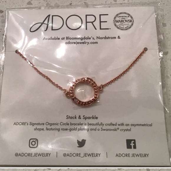 Adore | Jewelry | Adore Braceletrose Gold Color | Poshmark